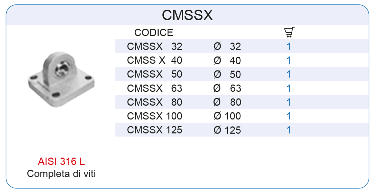 Iso 6431 stainless steel cylinders accessories